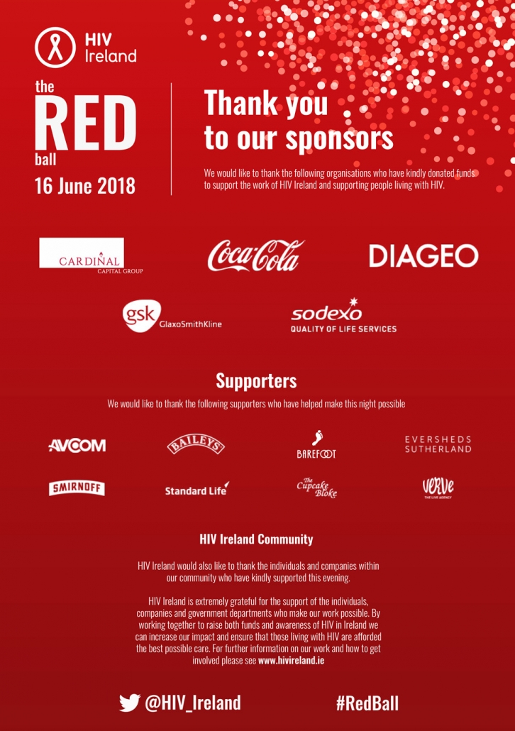 Red Ball 2018 & 2019 – HIV Ireland